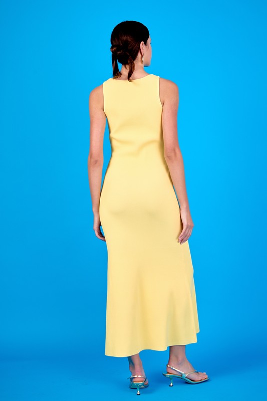 SOLANA FITTED DRESS MAXI IN BUTTER | SHOPIDB.COM - Indigeaux Denim Bar ...